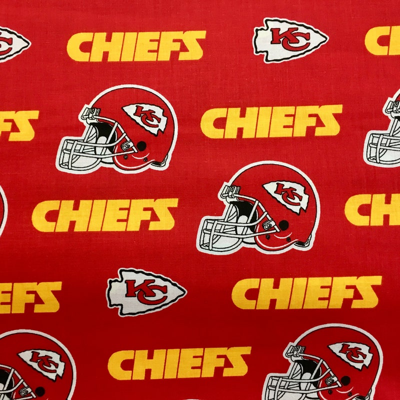 Kansas City Chiefs Fabric - Etsy
