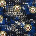 US NAVY Military Cotton Fabric by the Yard by the 1/2 Yard - Etsy