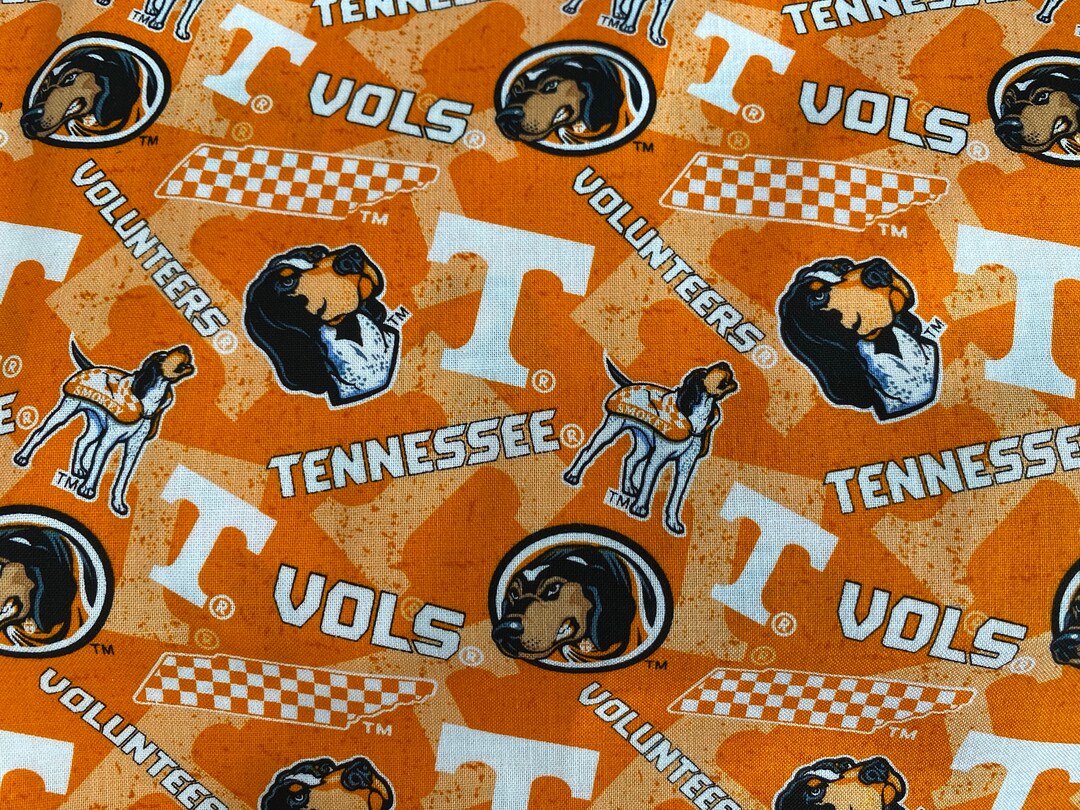TENNESSEE VOLS Ncaa 45" Cotton Fabric Sykel Enterprises - Etsy