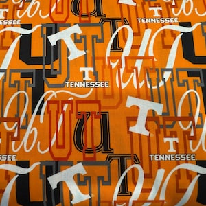 TENNESSEE VOLS Ncaa 45" Cotton Fabric Sykel Enterprises - Etsy