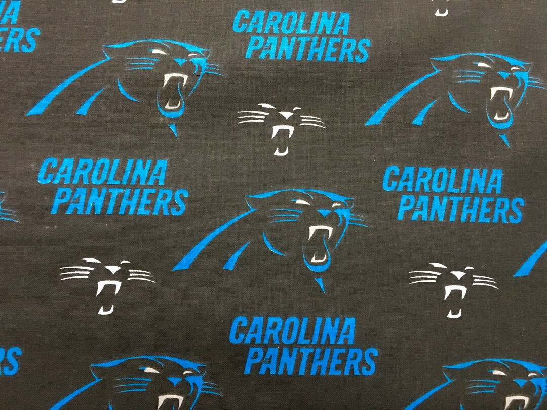 Carolina Panthers Cotton Fabric - NFL Team Print, 60" Wide - Etsy