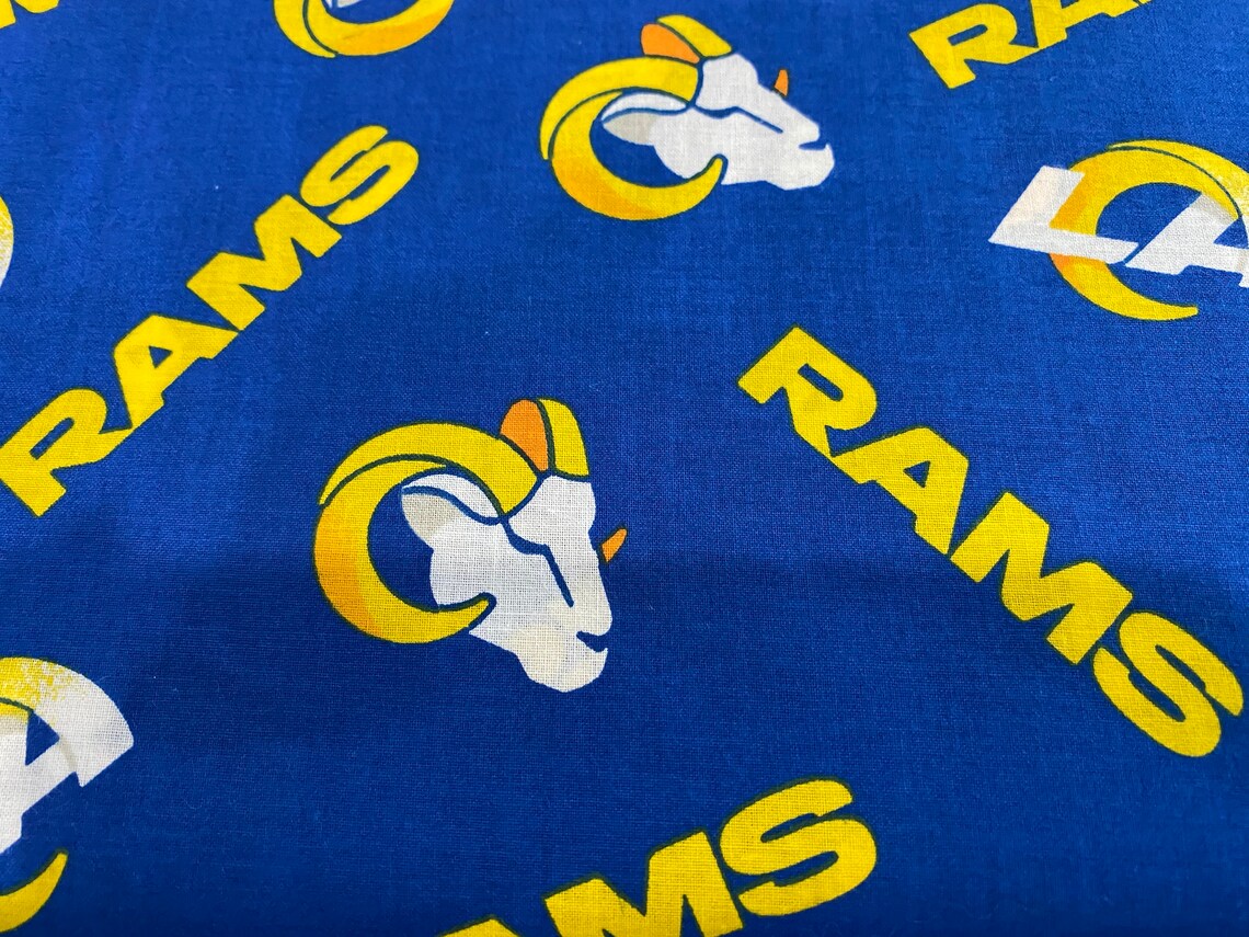 Los Angeles Rams 60 Wide Cotton Fabric By The Yard By | Etsy