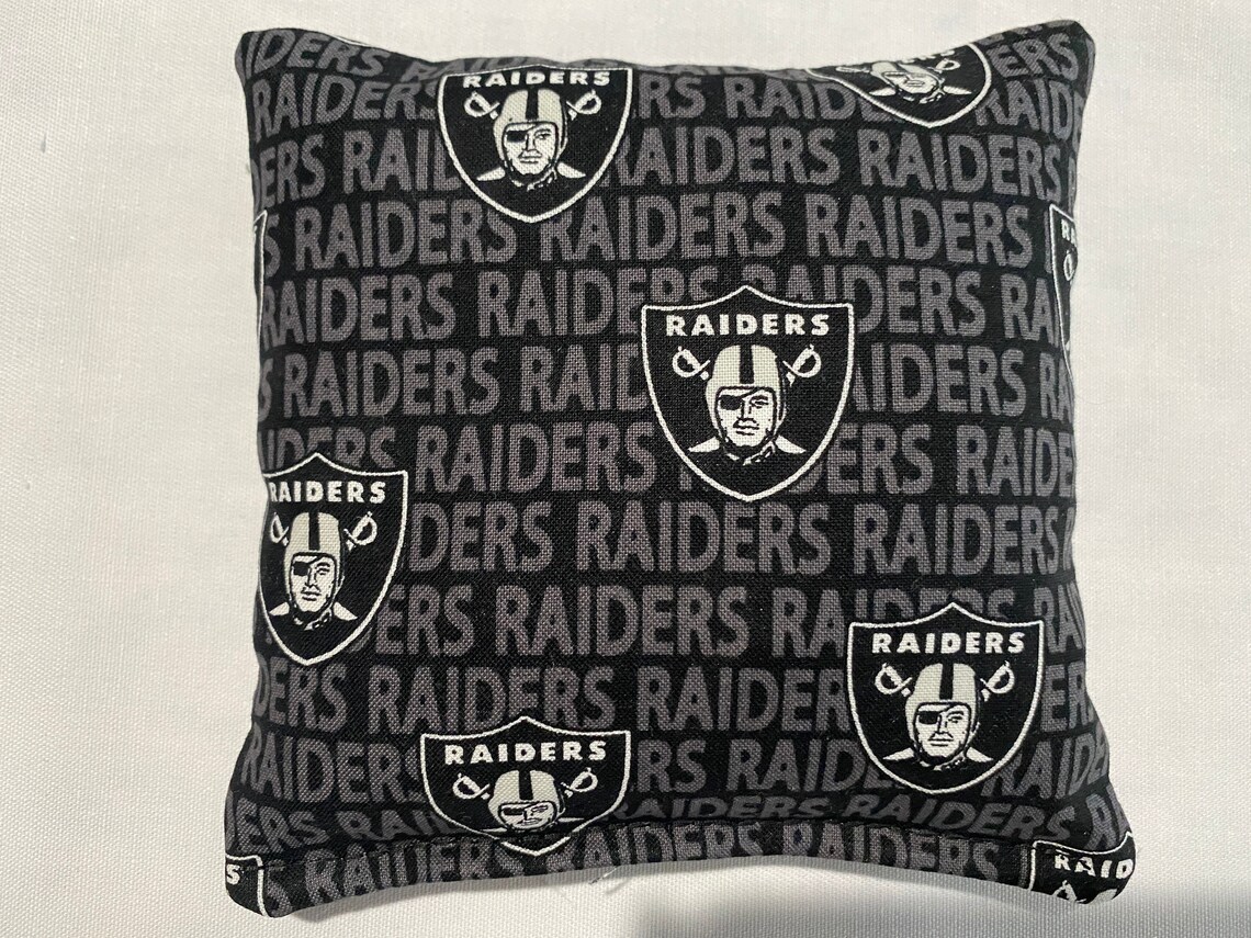 Las Vegas Raiders 4 Cornhole Bags Bean Toss Print 2 Sides - Etsy