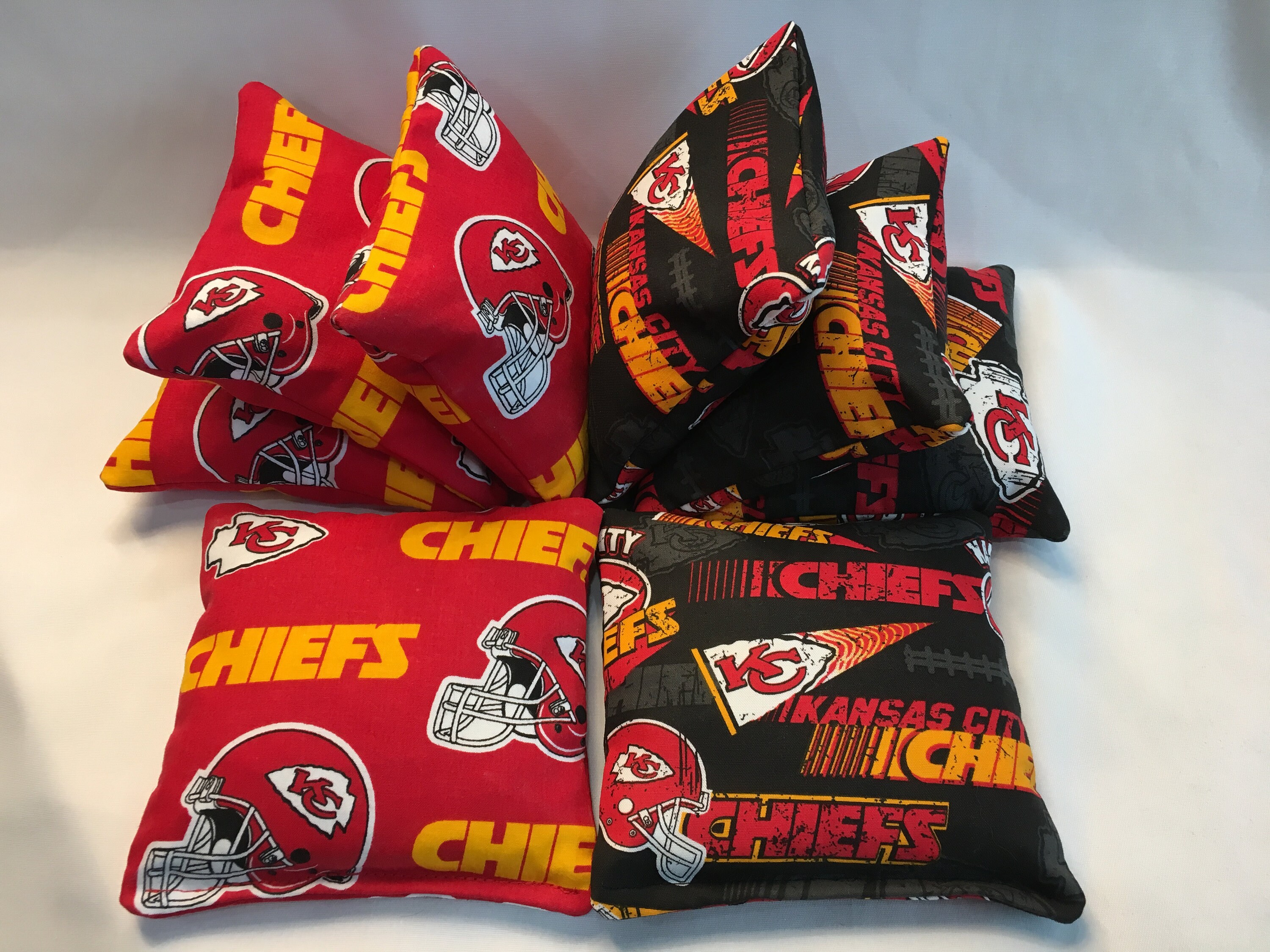 KANSAS CITY CHIEFS 8 Cornhole Bags Bean Toss Print 2 Sides - Etsy