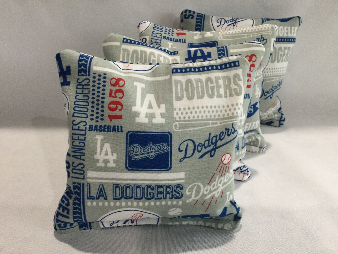 Los Angeles Dodgers 4 Cornhole Bags Bean Toss Print 2 Sides Etsy