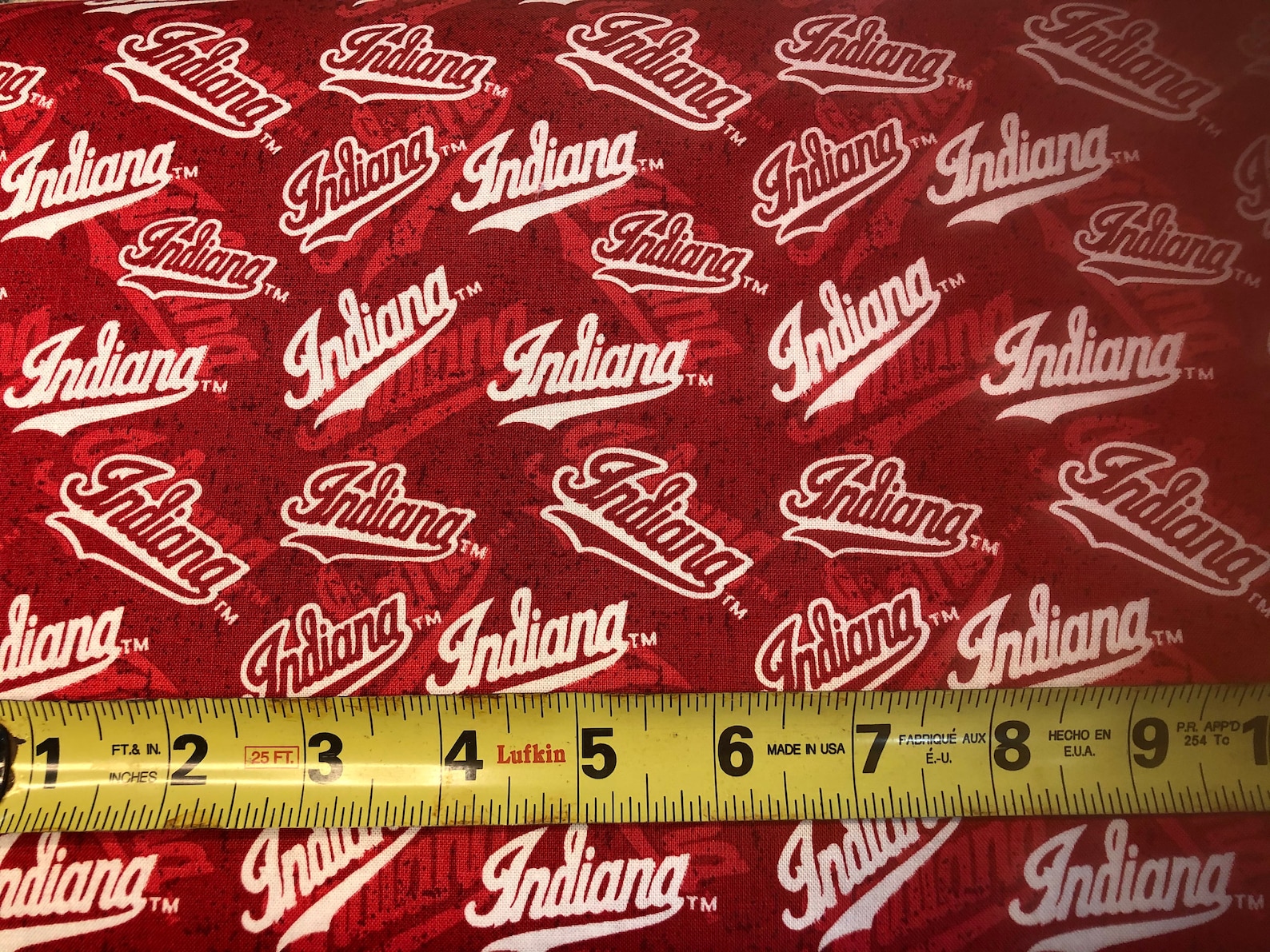 INDIANA HOOSIERS Ncaa 45" Cotton Fabric Sykel Enterprises - Etsy