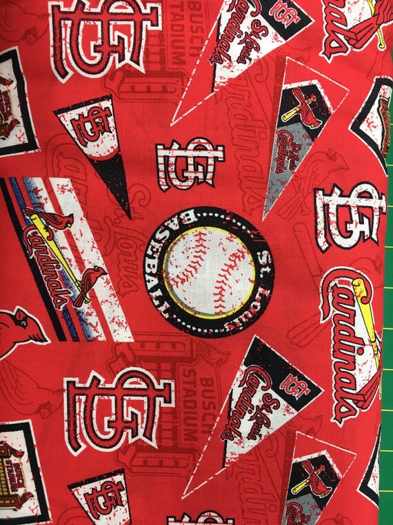 ST LOUIS Cardinals 60 Large Cotton Fabric per yard By The | Etsy