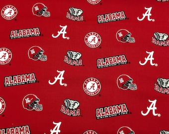 Alabama Crimson Tide Fabric | Etsy
