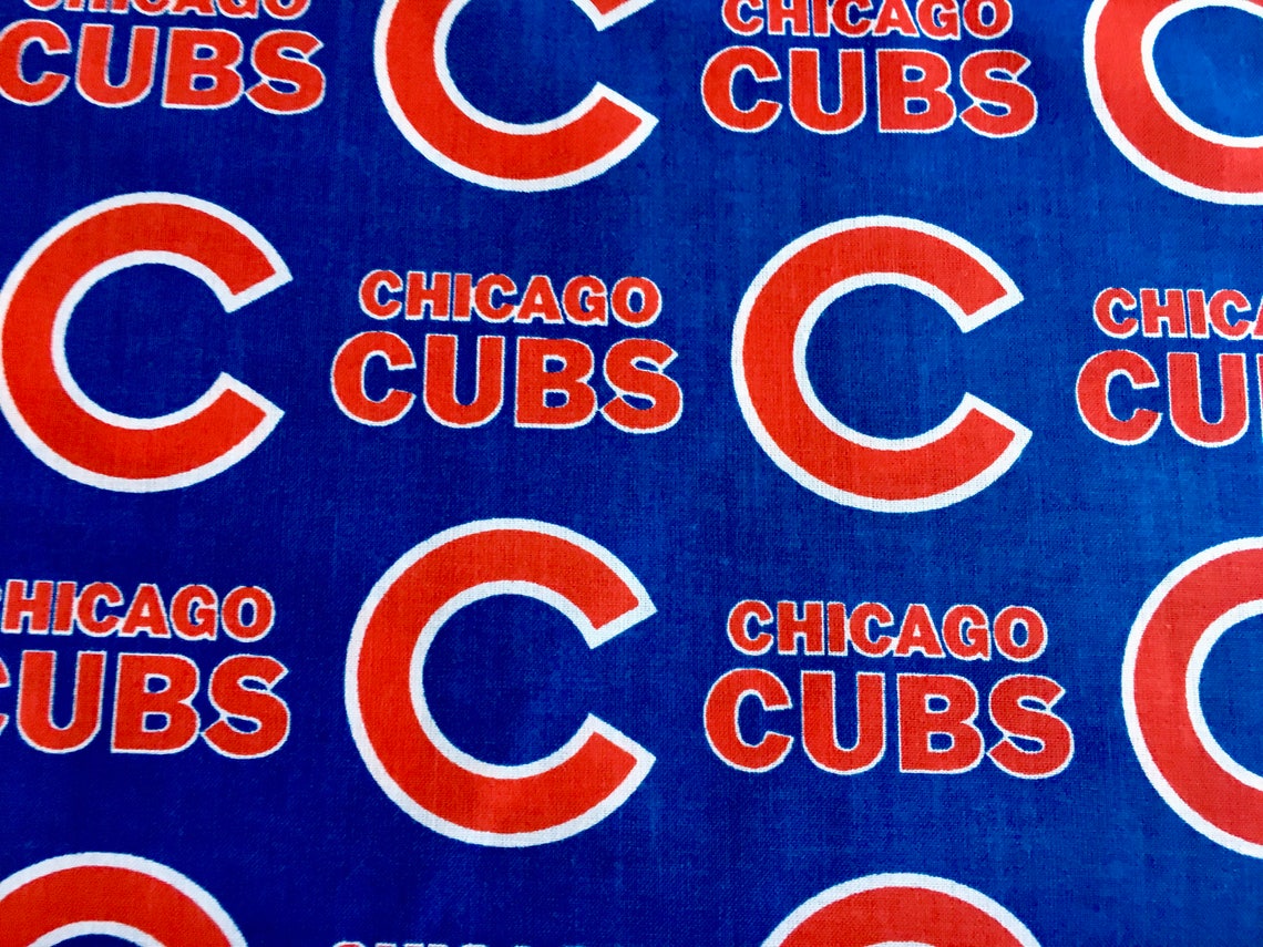 CHICAGO CUBS 60 Wide Cotton Fabric by the Yard by the - Etsy