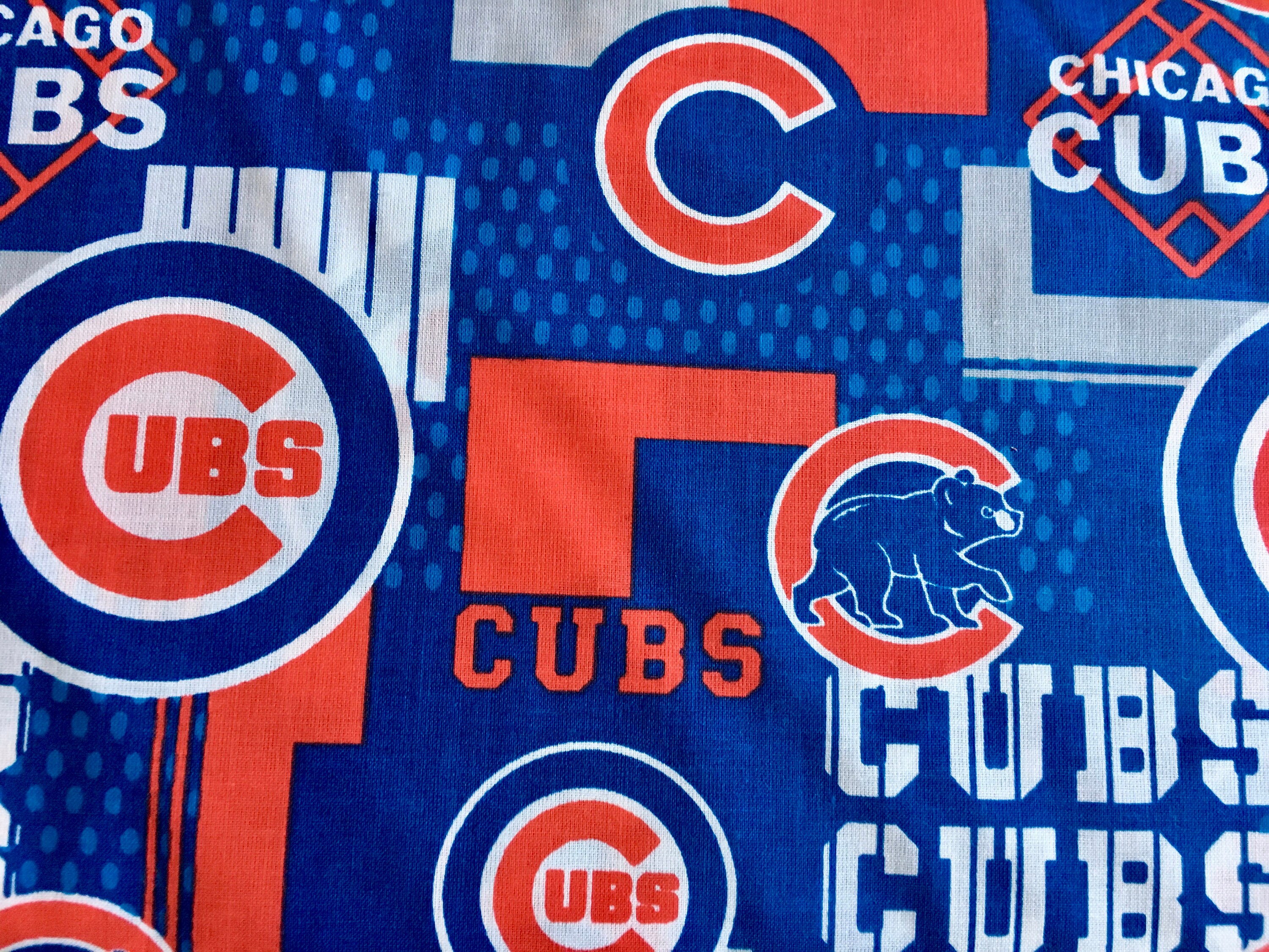 Chicago Cubs Cotton Fabric - MLB Team Print (by the Yard) - Etsy