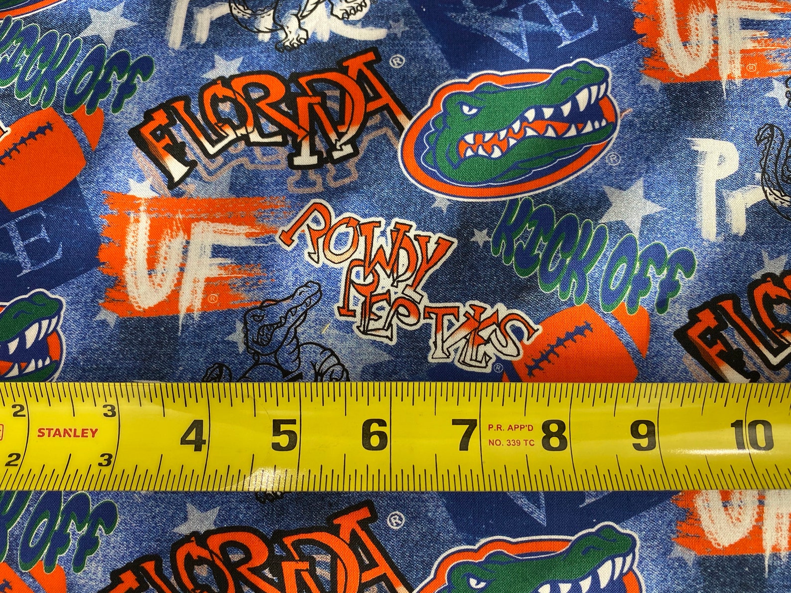FLORIDA GATORS Ncaa 45 Cotton Fabric Sykel Enterprises - Etsy