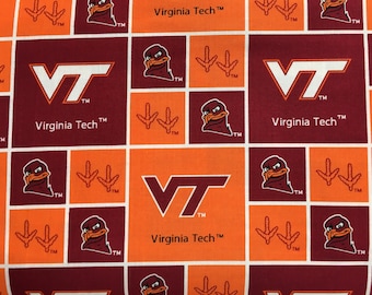 Virginia Tech Quilt Fabric | Etsy