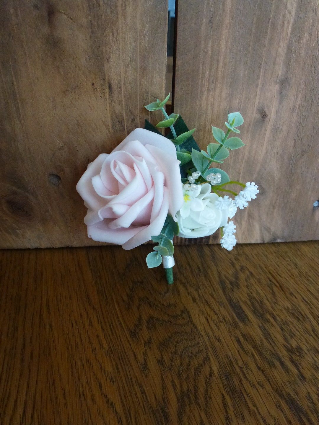 Bespoke Baby Pink Light Pink Ivory Rose Eucalyptus Gypsophila - Etsy