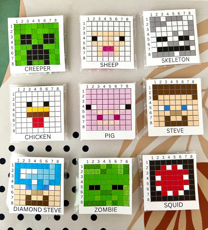 Minecraft DIY Perler Bead Kits | Gift | Party | Activity - Etsy