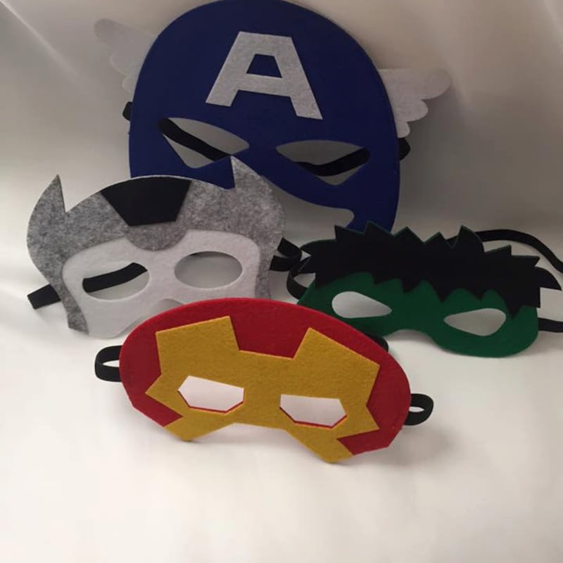 Superhero Masks for Adults - Etsy