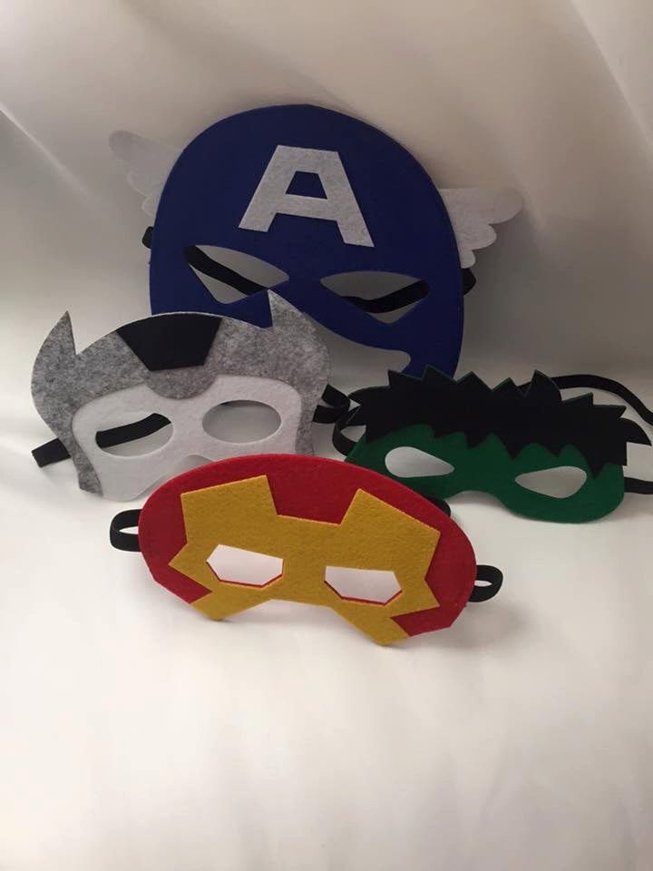 One (1) Superhero MASK - 30 Styles ~ Marvel Avengers ~star Wars Capes ...