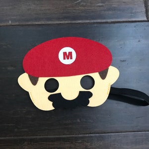Super Mario Bros Inspired Character Masks. Birthday Party Favors ...