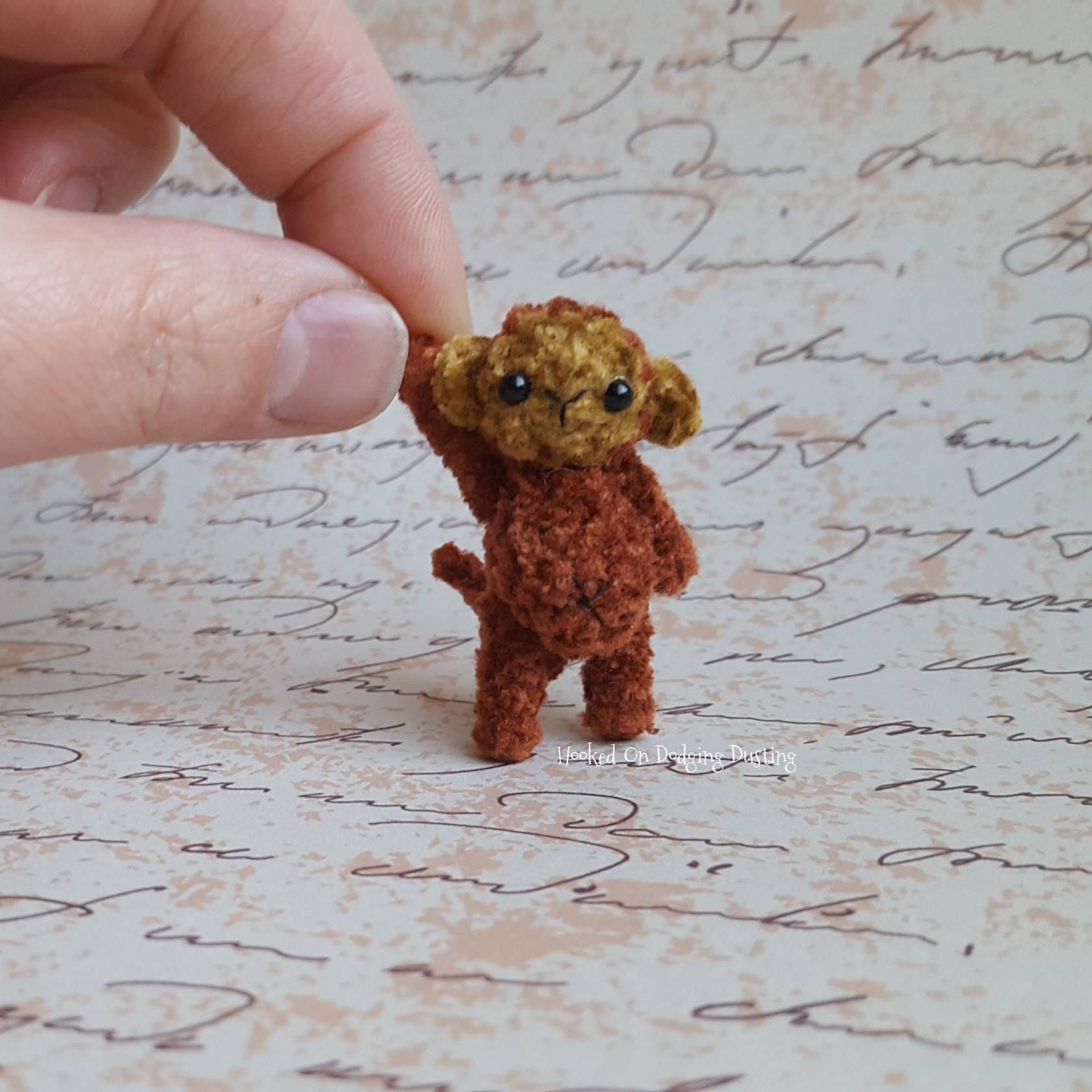 Mono miniatura mini peluche mono estilo vintage muñecas | Etsy