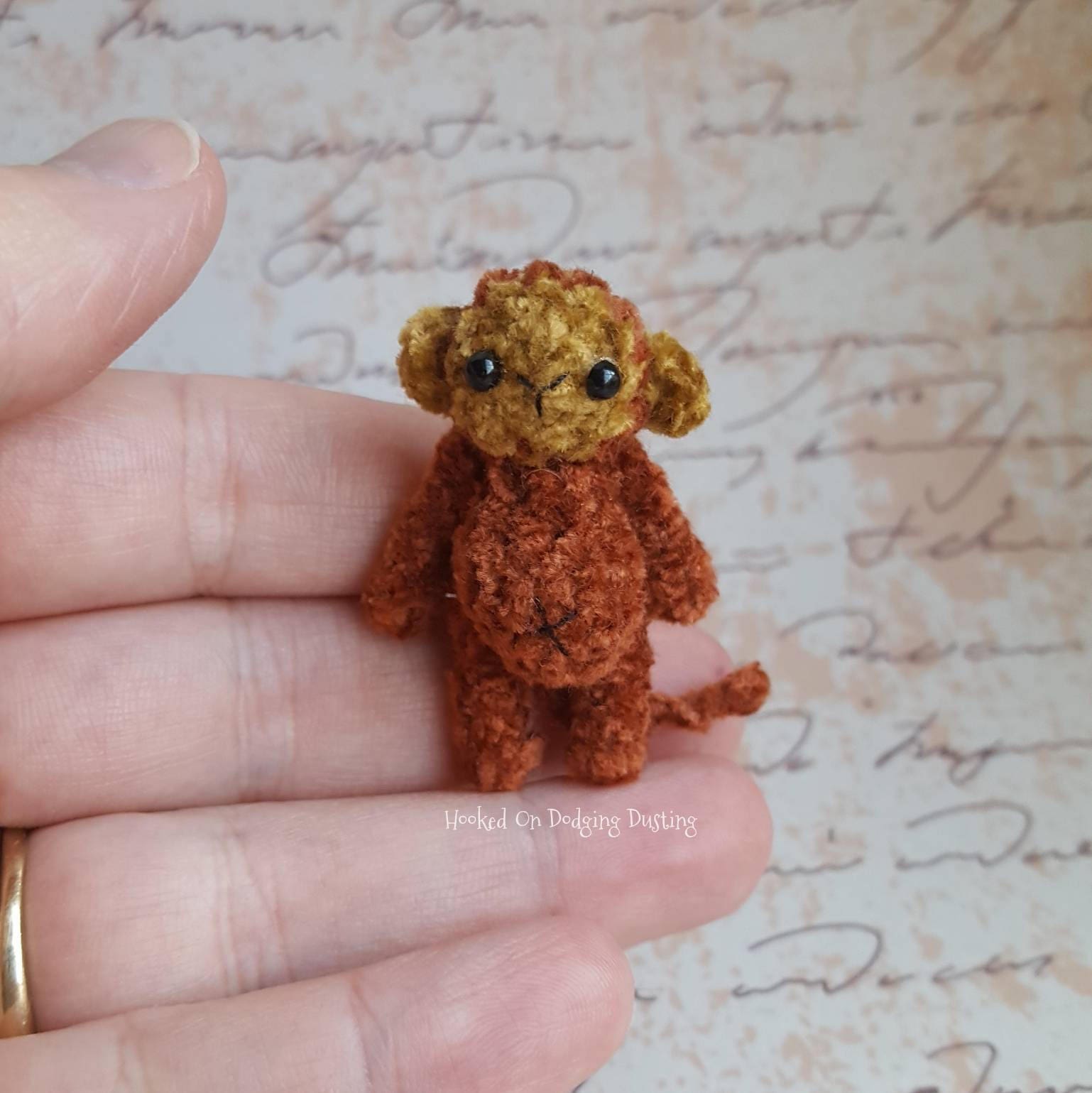 Mono miniatura mini peluche mono estilo vintage muñecas | Etsy