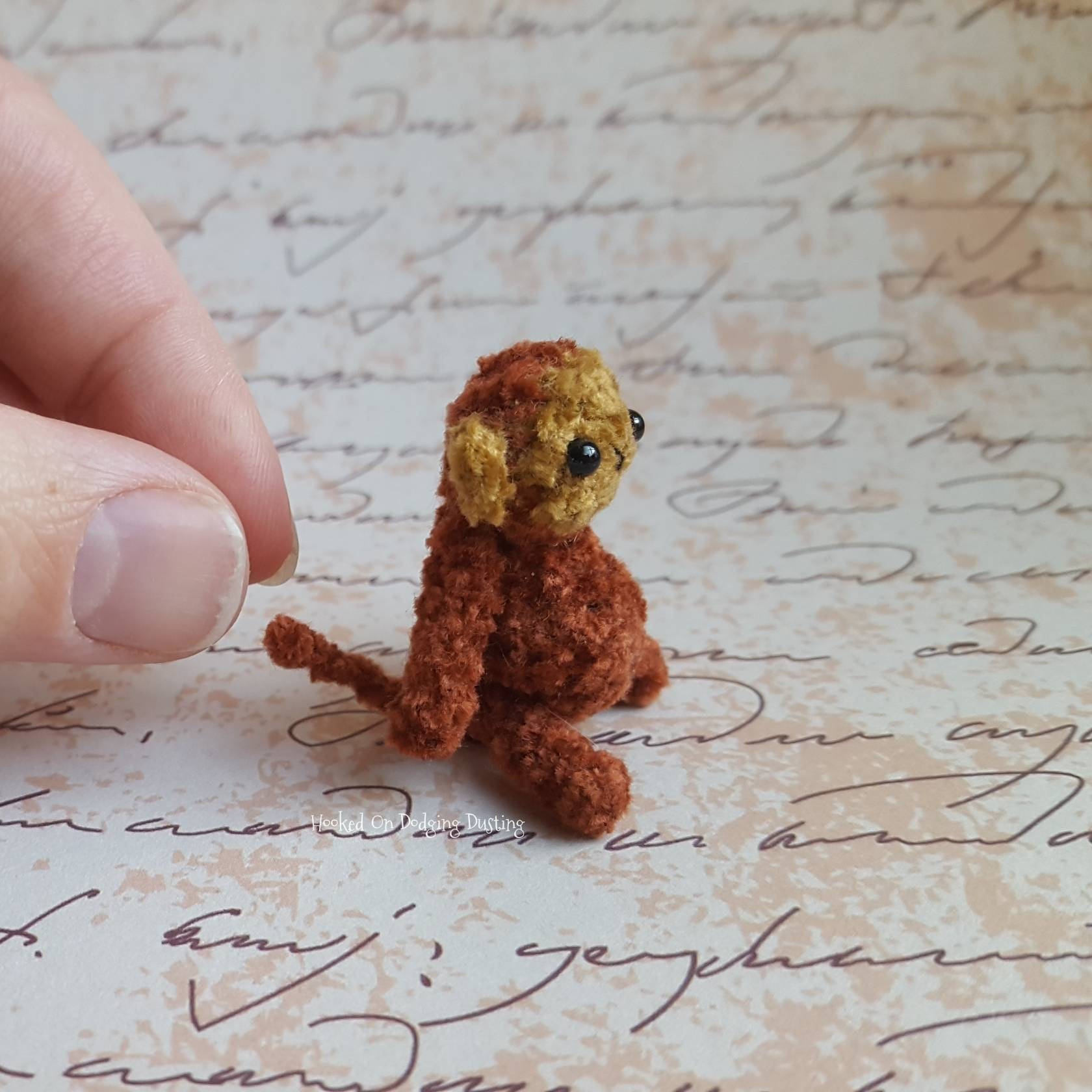 Mono miniatura mini peluche mono estilo vintage muñecas | Etsy