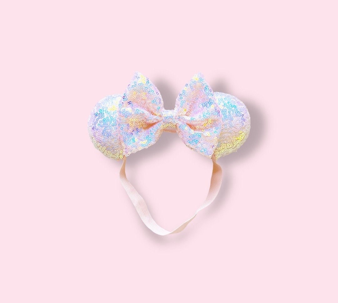 Pixie Dust Pink Iridescent Mini Minnie Ears PREORDER - Etsy