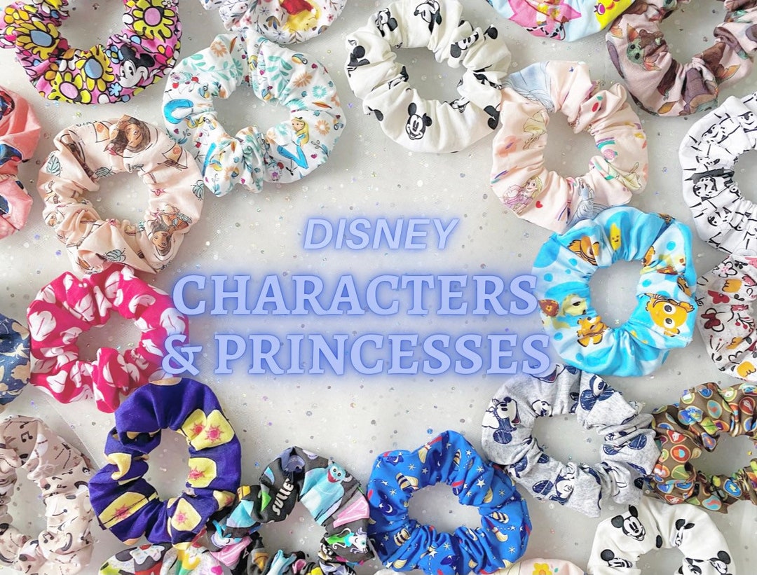 Disney Character Scrunchies - Discount Code in Description! - Etsy