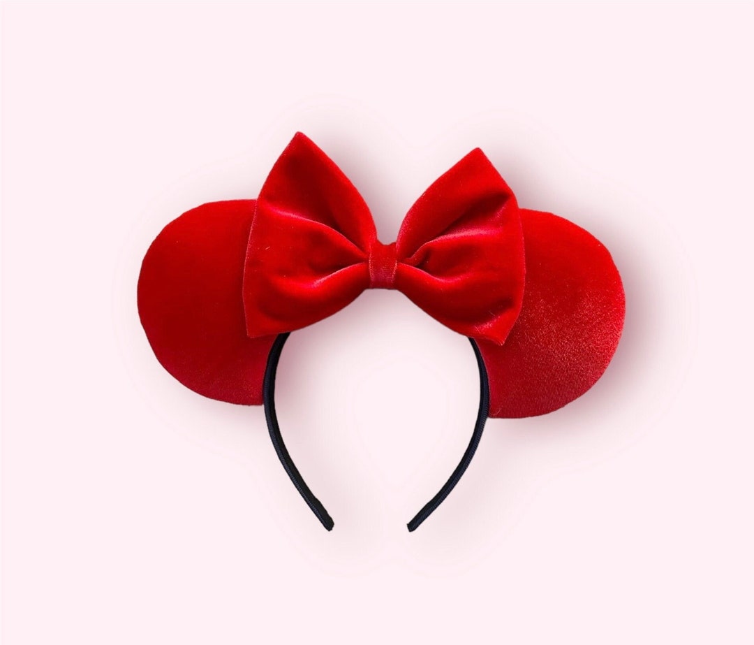 Red Carpet Dreams Velvet Minnie Ears PREORDER - Etsy