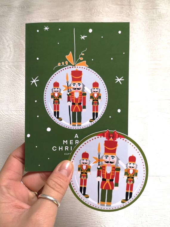 Stickers, Labels & Tags Stickers Paper Christmas Sticker The Nutcracker ...