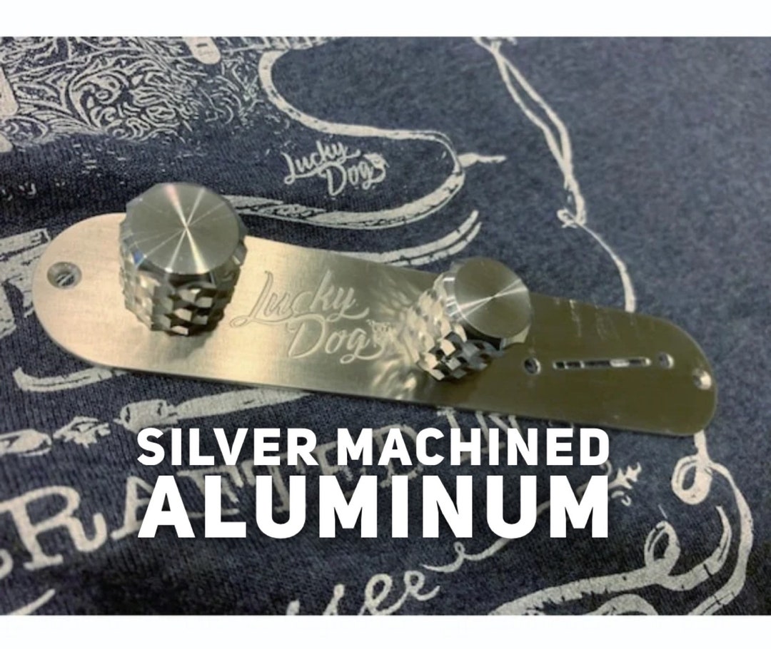 Silver Lucky Dog Engraved Logo Tele Telecaster Replacement Control ...