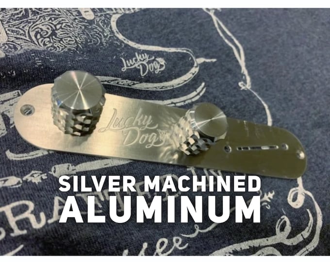 Silver Lucky Dog Engraved Logo Tele Telecaster Replacement Control ...