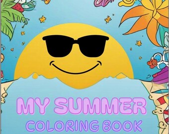 My Summer Coloring Book - Etsy