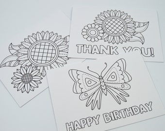 Color Your-own Cards