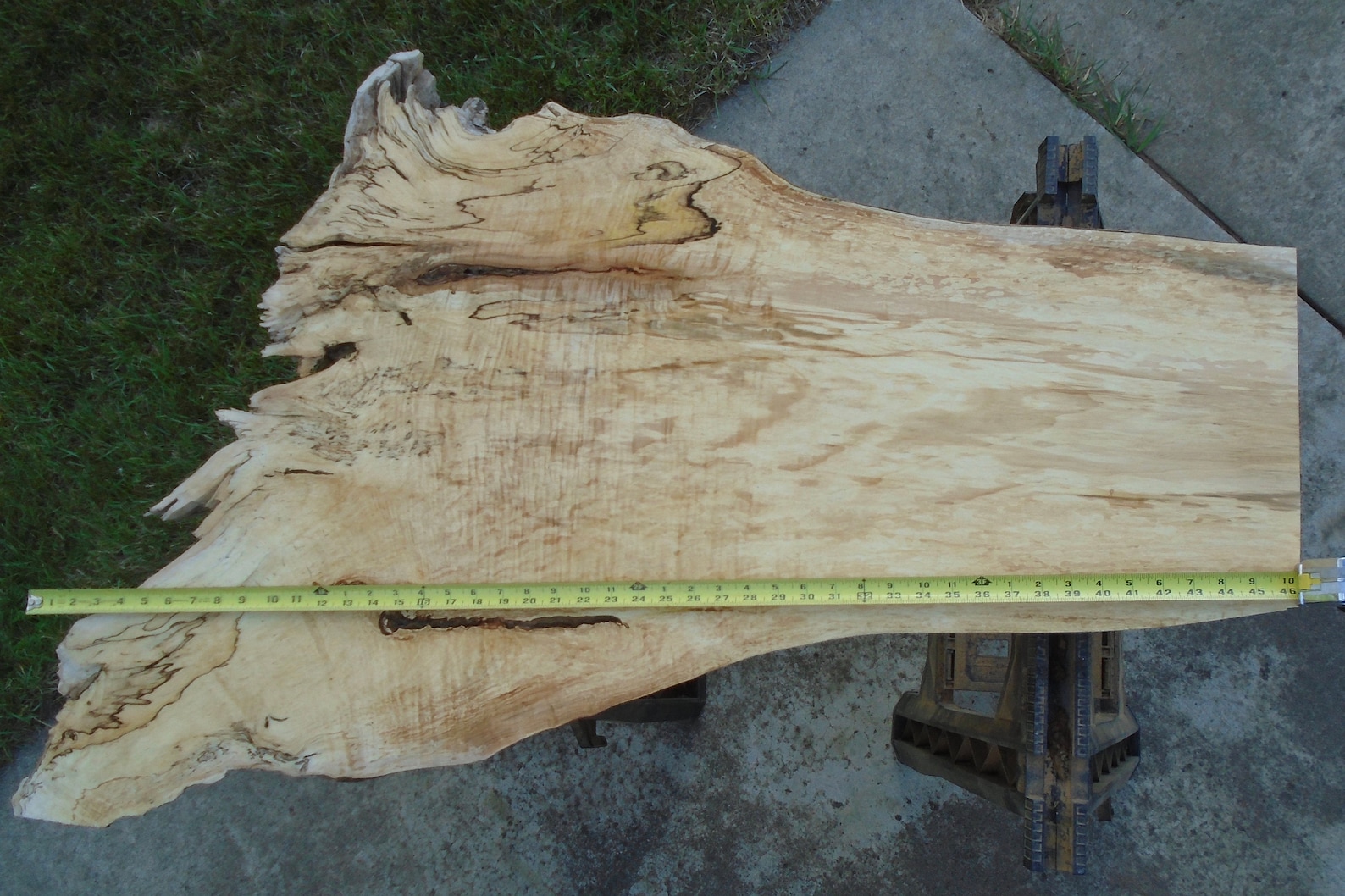 Spalted Maple Live Edge Lumber Slab Root Table Decor Art 46 - Etsy