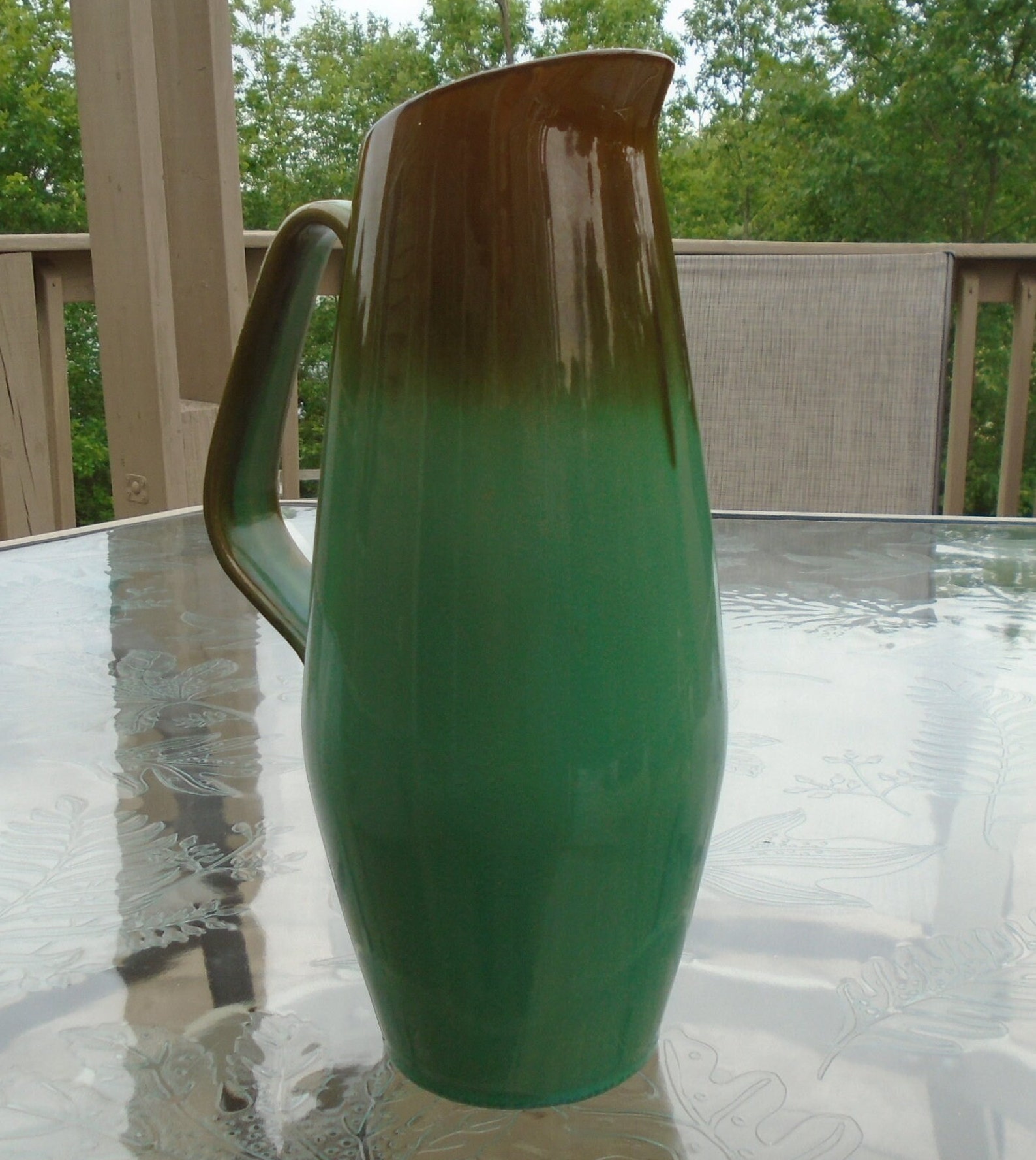 Eduardo Vega Mid Century Pottery Ceramic Pitcher 11 1/4 Inches Tall - Etsy