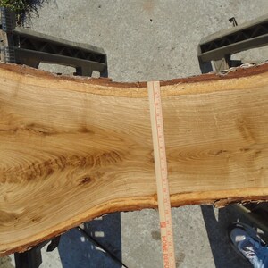 White Oak Live Edge Slab Spalted Tiger Grain Table Decor Art Project 41 ...