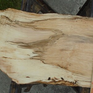 Spalted Maple Live Edge Lumber Slab Flame Pattern Table Decor Art ...