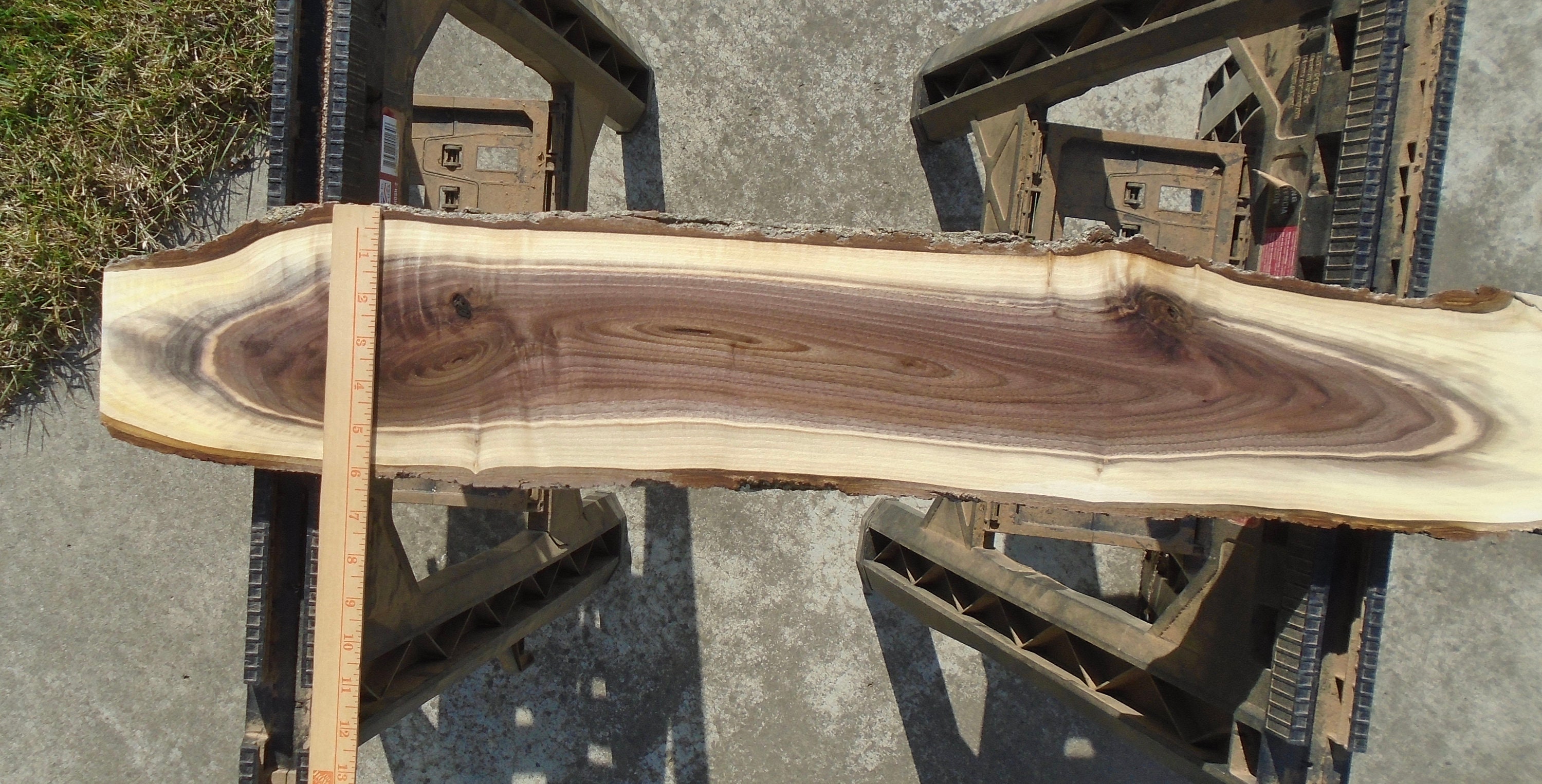 Black Walnut Live Edge Lumber Slab Fancy Grain Fish Mount - Etsy