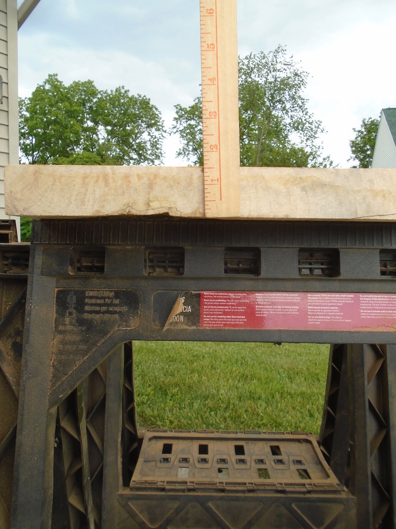 Spalted Maple Live Edge Lumber Slab Flame Pattern Table Decor Art ...