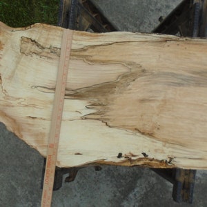 Spalted Maple Live Edge Lumber Slab Flame Pattern Table Decor Art ...