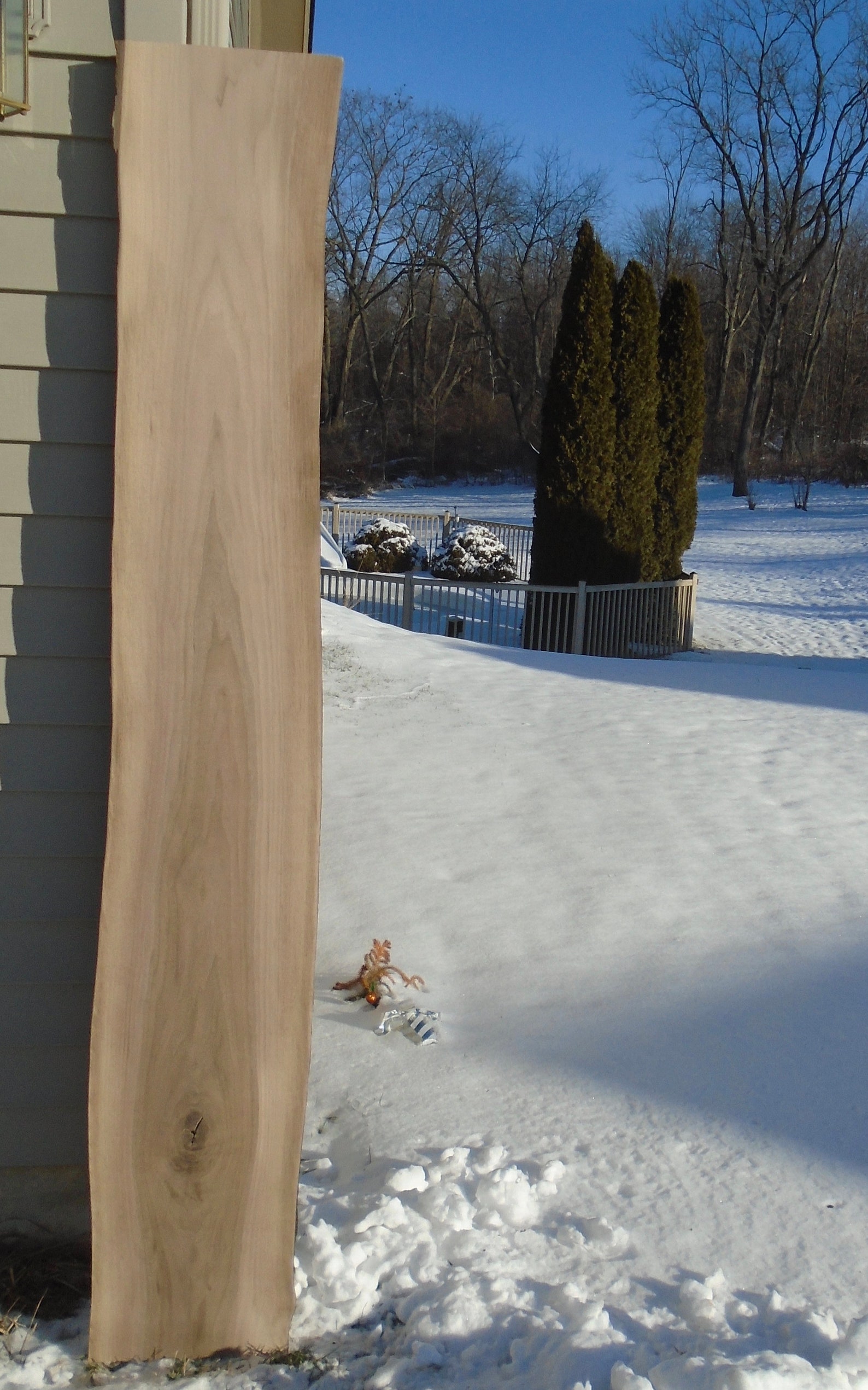 Black Walnut Live Edge Lumber Slab Kiln Dried Torch Flame Grain Bar Art ...