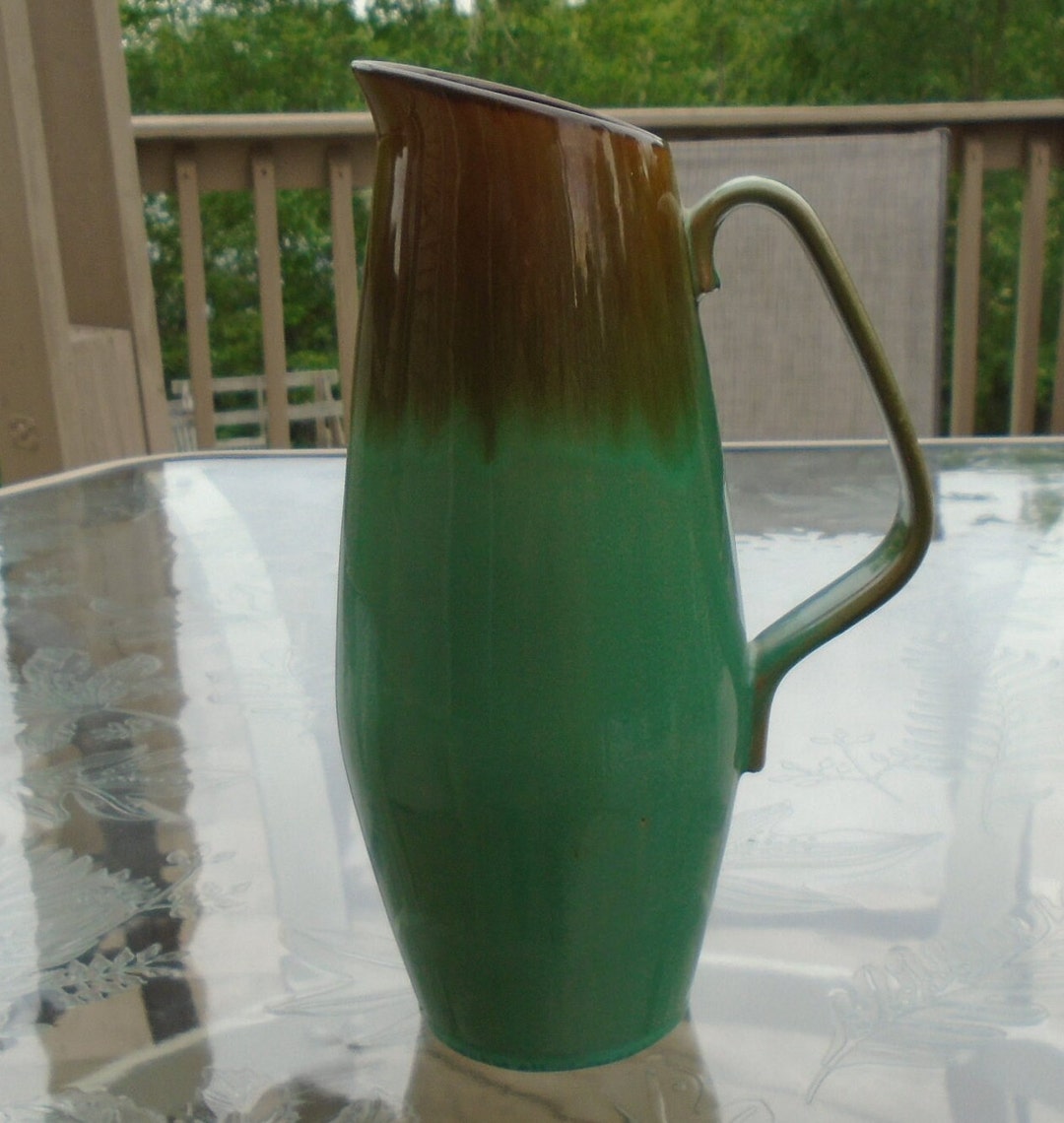 Eduardo Vega Mid Century Pottery Ceramic Pitcher 11 1/4 Inches Tall - Etsy