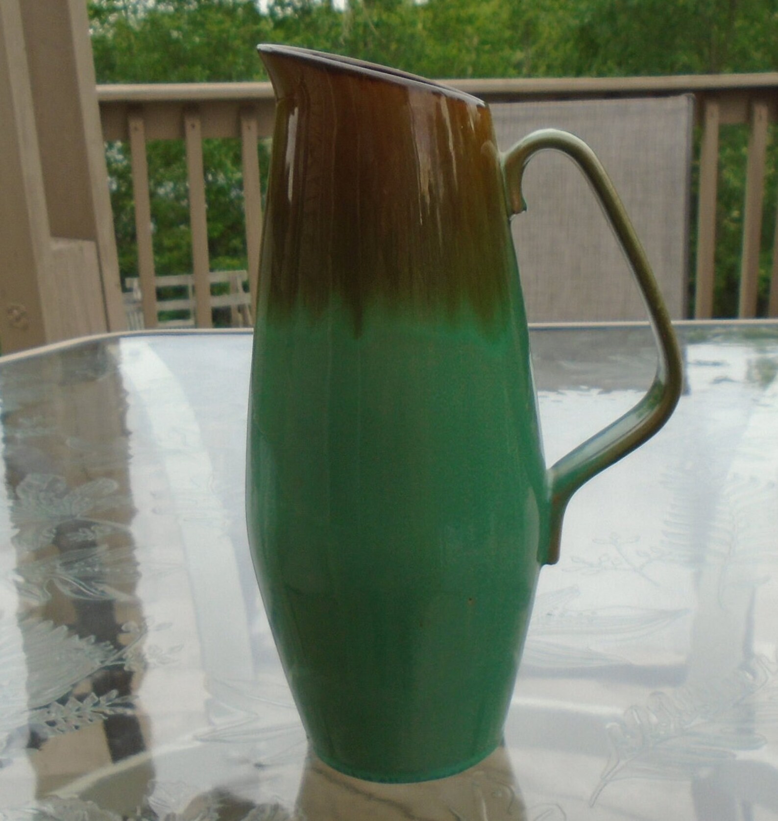 Eduardo Vega Mid Century Pottery Ceramic Pitcher 11 1/4 Inches Tall - Etsy