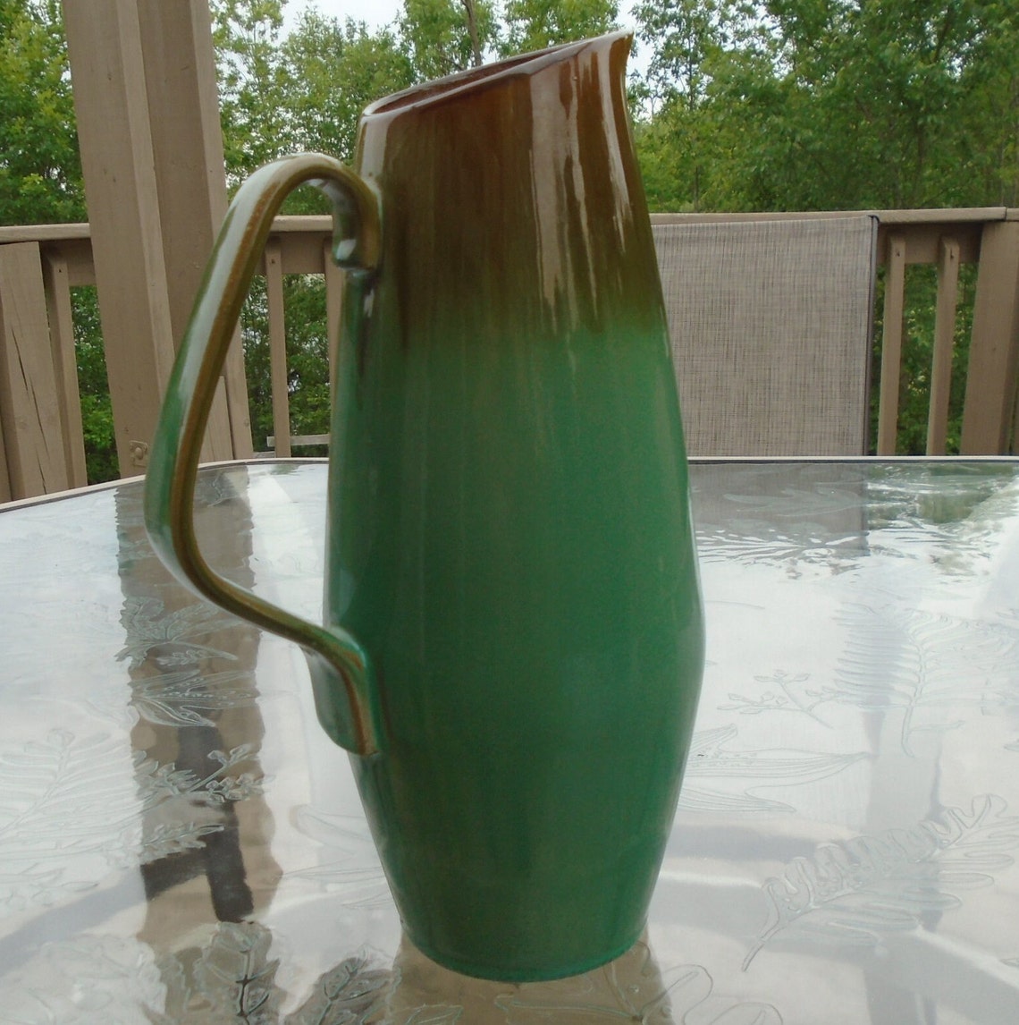 Eduardo Vega Mid Century Pottery Ceramic Pitcher 11 1/4 Inches Tall - Etsy