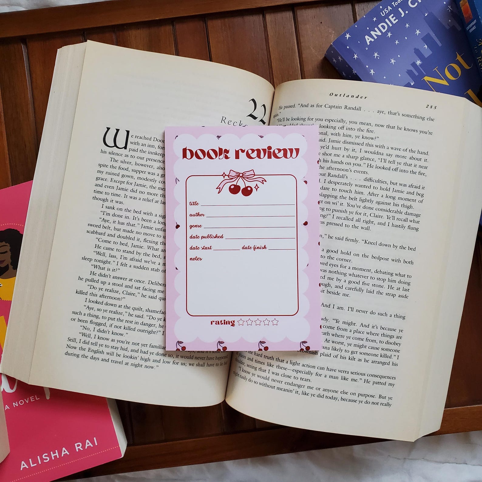 Cherry Book Review Post-it Notepad, 4x6 Post-it® Sticky Notes, Bookish ...