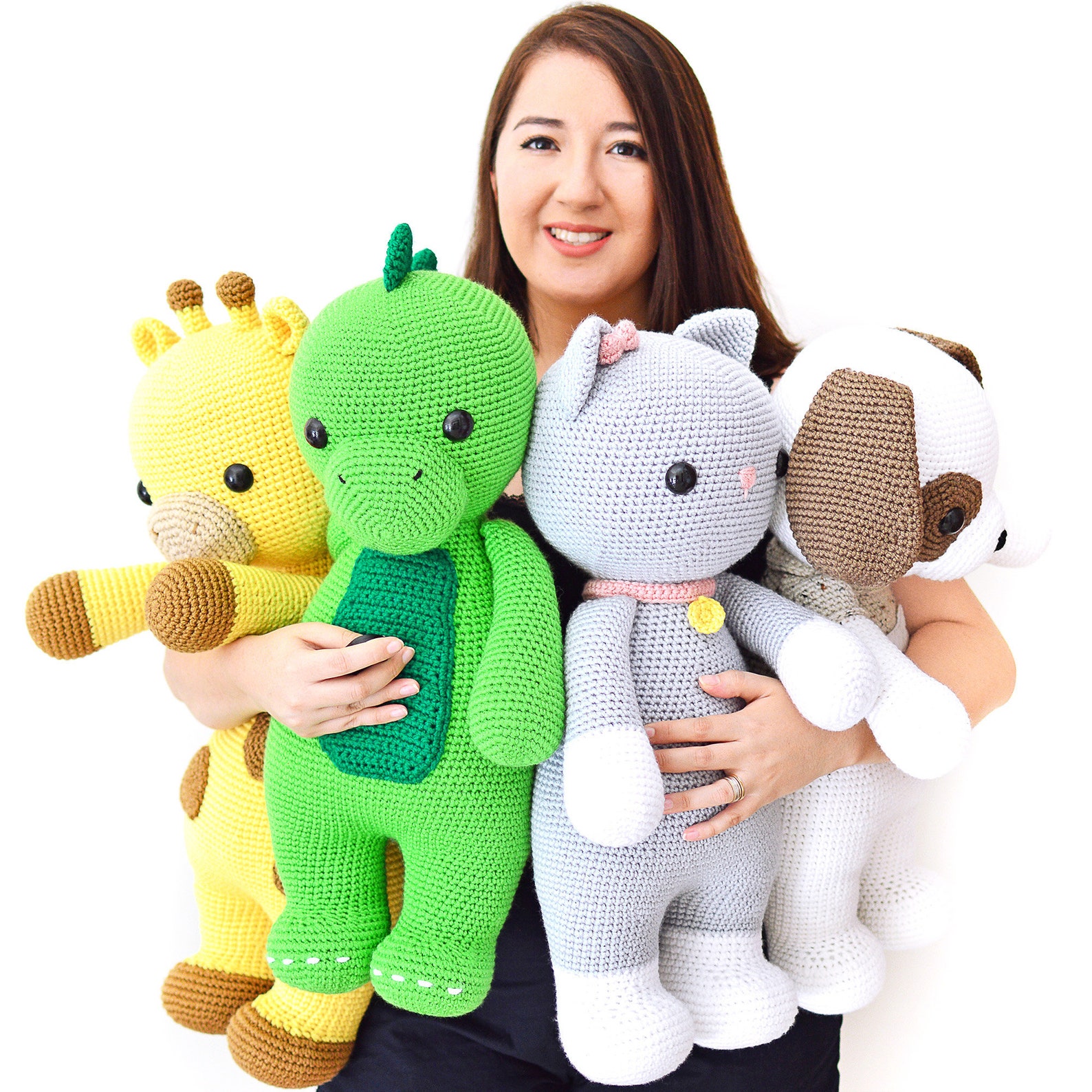 The Big Toys Bundle - Four Crochet Patterns in English - Dinosaur ...