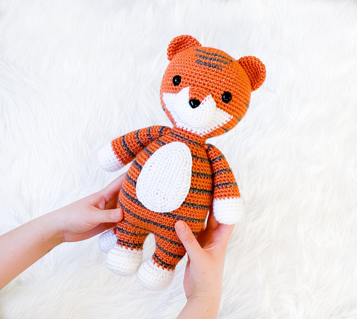 Duke the Friendly Tiger - Crochet Pattern in English - Amigurumi Tiger ...