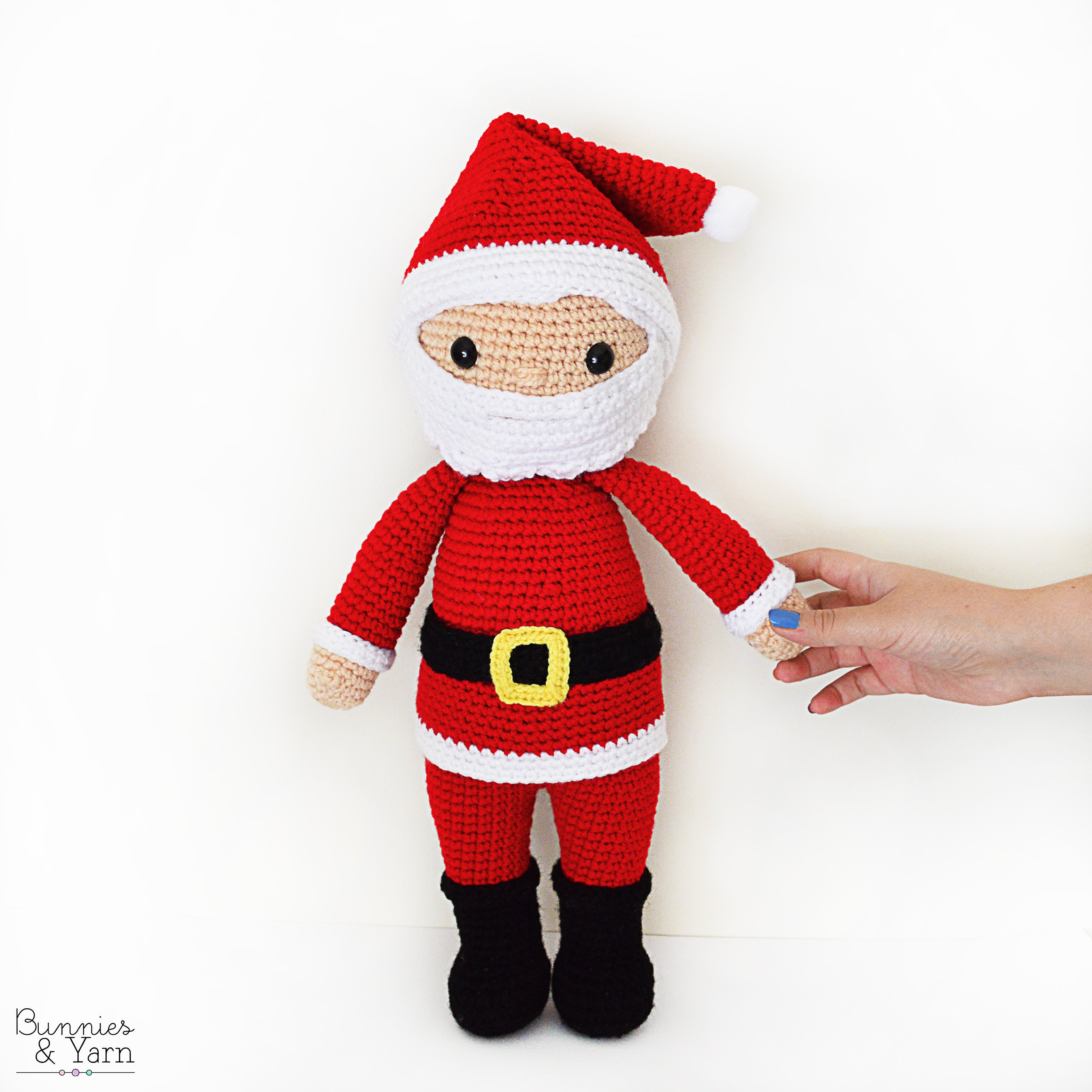 CROCHET PATTERN in English - Santa Claus - 16"/40 Cm. Tall - Amigurumi ...