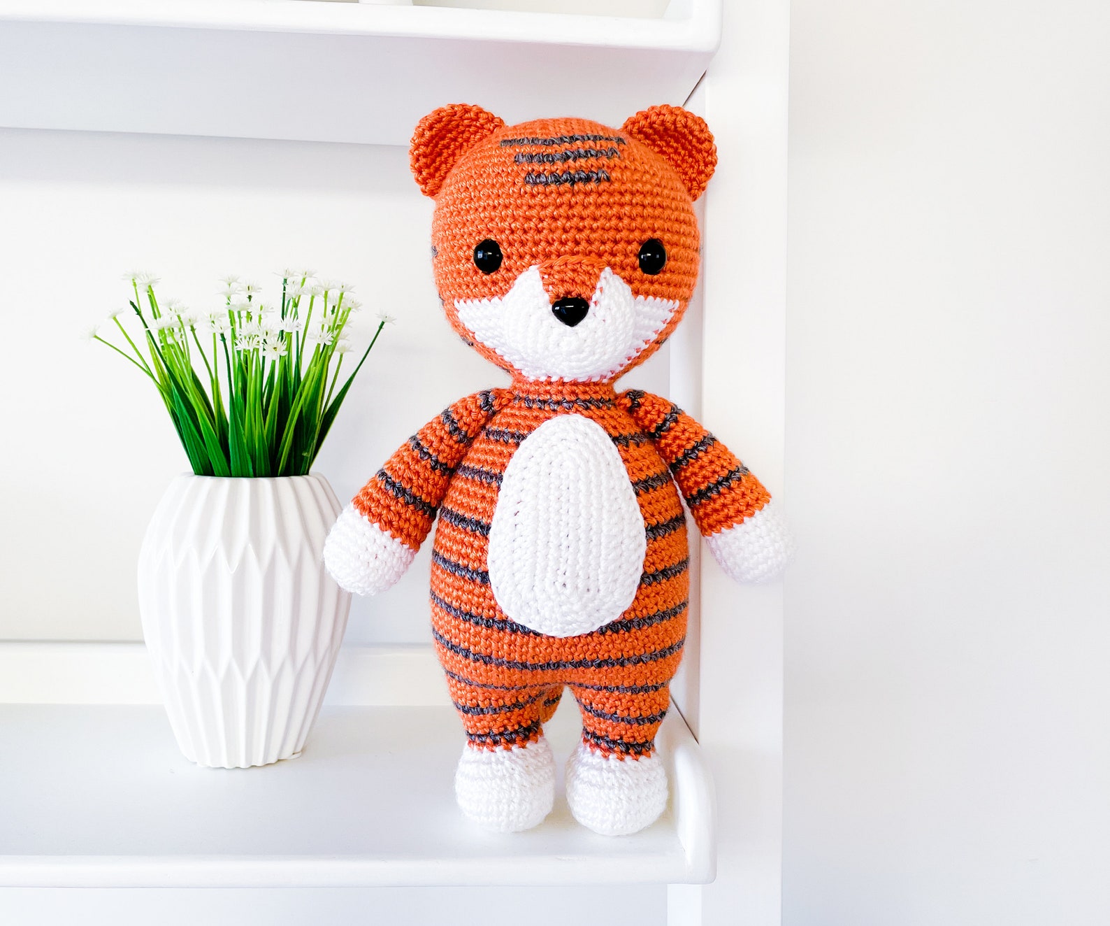 Duke the Friendly Tiger - Crochet Pattern in English - Amigurumi Tiger ...