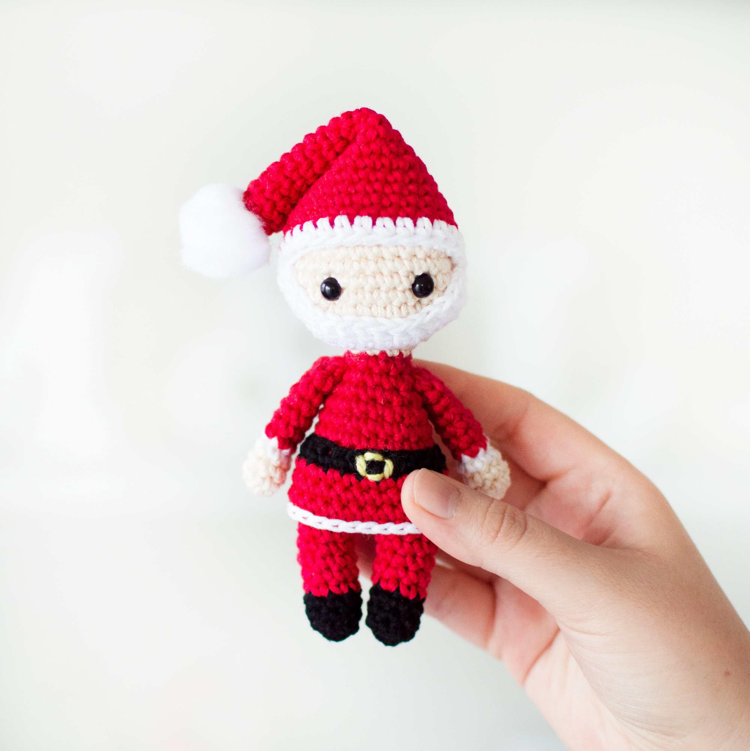 Mini Santa Claus Crochet Pattern in English Christmas - Etsy
