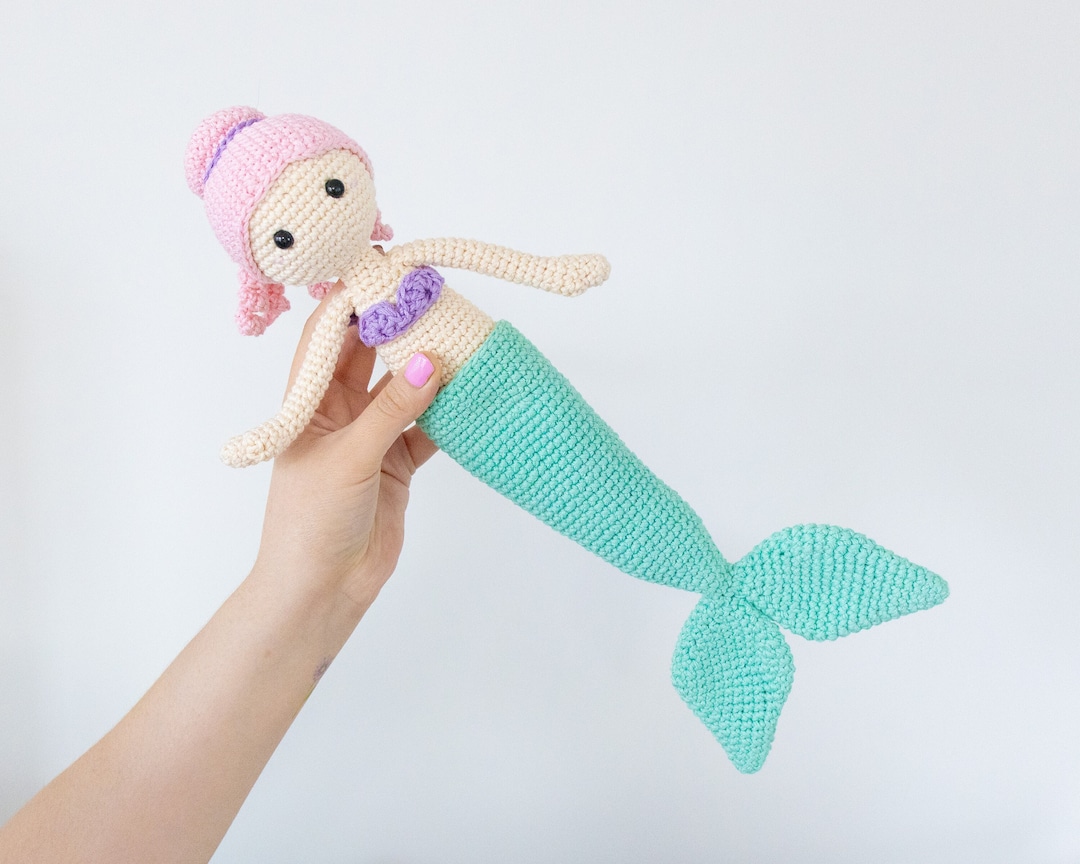 Mindy the Mermaid Doll - Digital Crochet Pattern in English - Instant ...